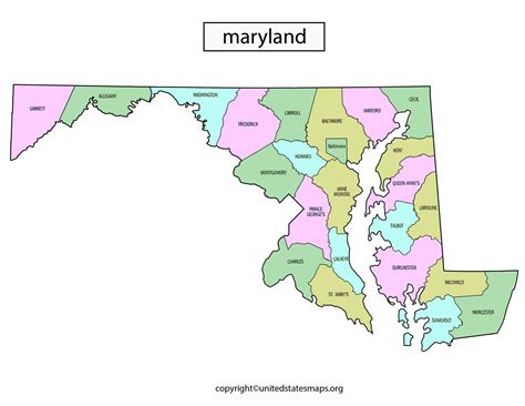 Maryland Political Map Political Map Of Maryland