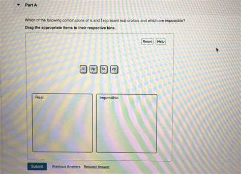 Solved Part Awhich Of The Following Combinations Of N ﻿and L