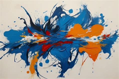 Premium AI Image Dive Into A World Of Abstract Expressionism With Strokes And Splash Where