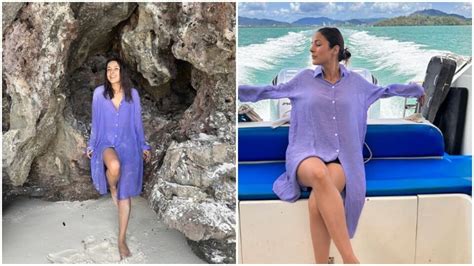 Shehnaaz Gill In A Shirt Dress By The Beach Is A Mood Hindustan Times