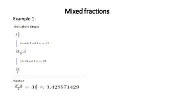 Mixed Fractions By Wu Feng TPT