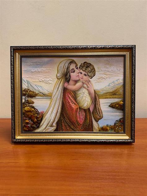 Сюжетна ікона з бурштину — ціна 1439 грн у каталозі Картини Купити товари для дому та побуту за