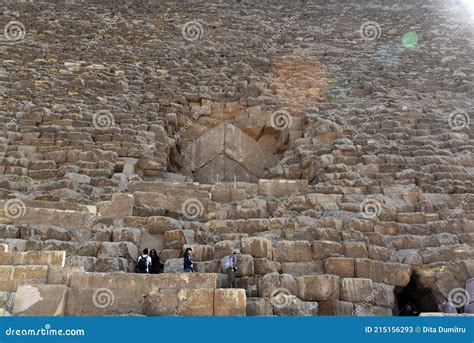 Architectural Details At The Great Pyramid Of Giza Egypt 854 Editorial