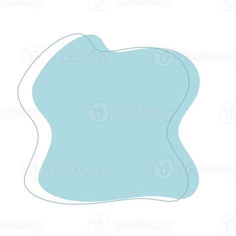 Abstract Colorful Blob Shape Modern Aesthetic Hand Drawn Illustration PNG