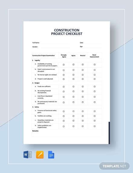 Project Checklist 14 Examples Format How To Create Pdf