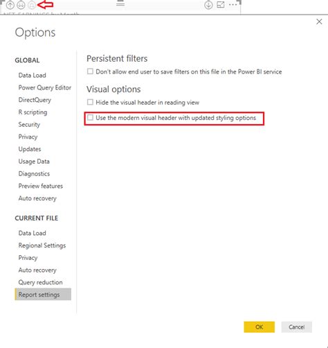 visual header feature icons microsoft fabric community