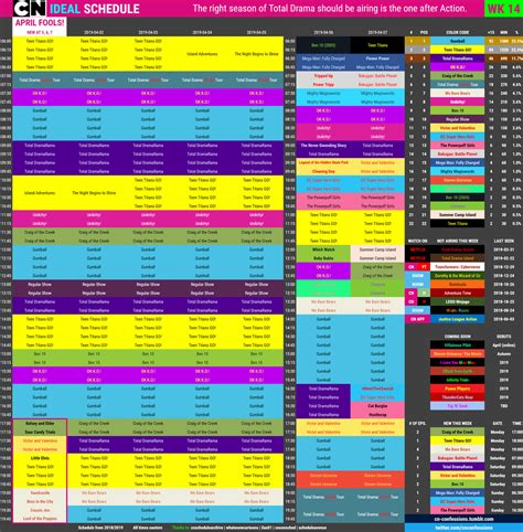 Nickelodeon Cartoons Schedule