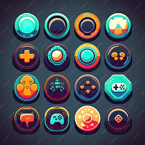 Premium Photo Mobile Round Game Button Ai Generated Play Colorful