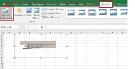 How To Add A Signature In Excel 2 Methods Explained Geeksforgeeks