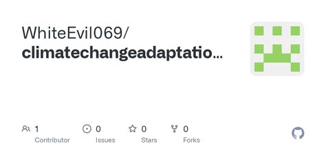 GitHub WhiteEvil Climatechangeadaptationsim