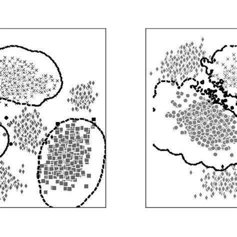 Left Decision Boundary Produced By Our Model Right Decision Boundary