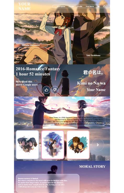 A Love Story Anime Your Name Gagan Suman Posted On The Topic Linkedin