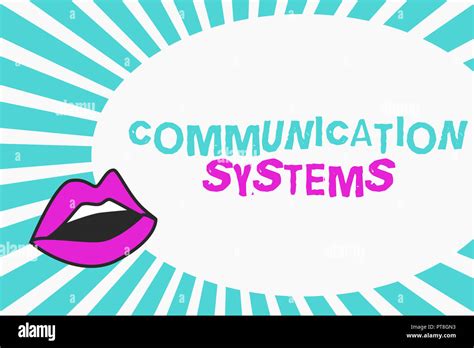 Writing Note Showing Communication Systems Business Photo Showcasing Flow Of Information Use Of