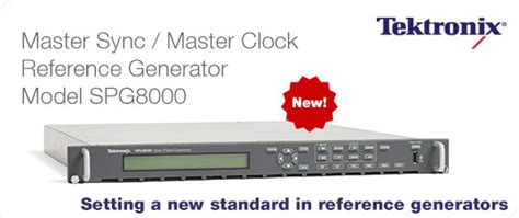A New Class The Spg8000 Master Sync Master Clock Reference Generator Live Production Tv