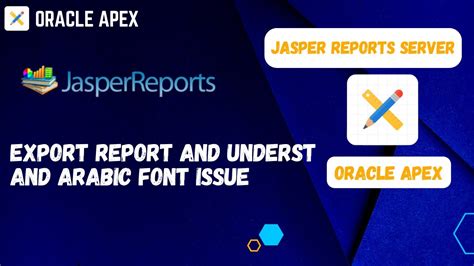 Jasperreports Server With Oracle Apex 4export Report And Understand