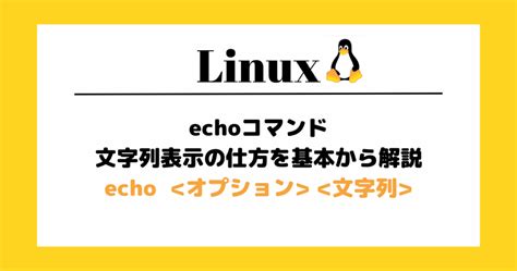 【linux】echoコマンド 文字列表示の仕方を基本から解説 はづきのブログ