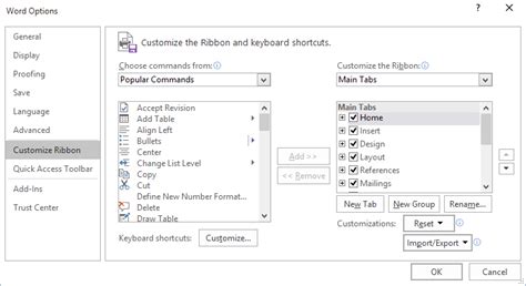 How To Create Shortcuts Microsoft Word 2016