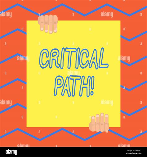 Handwriting Text Critical Path Conceptual Photo Sequence Of Stages Of