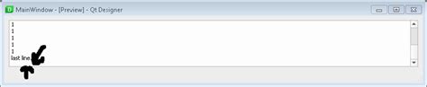 python how to remove the empty space at the bottom of qplaintextedit