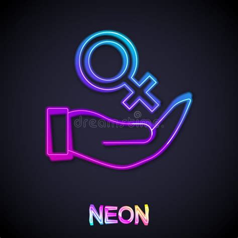 Gender Female Neon Sign Stock Illustrations 1032 Gender Female Neon