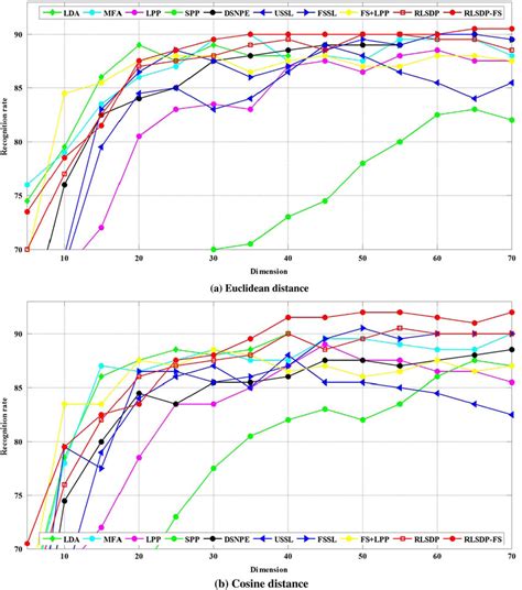Recognition Rates Versus Projection Dimension On Orl A Euclidean