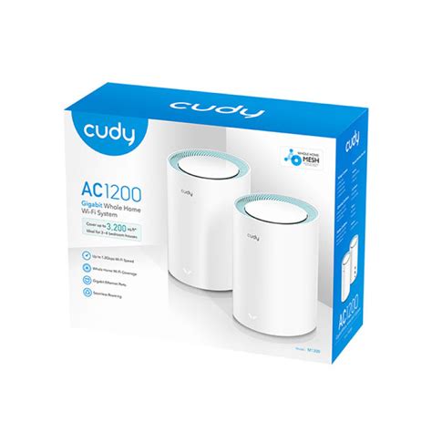 Cudy M1300 Ac1200 2 Pack Dual Band Wi Fi Mesh Router