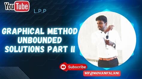 Graphical Method Unbounded Solution Part Ii Youtube