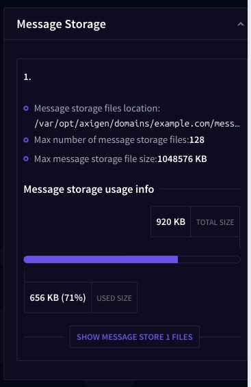 Storage Charts Axigen Documentation