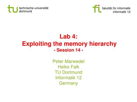 Ppt Lab 4 Exploiting The Memory Hierarchy Session 14 Powerpoint