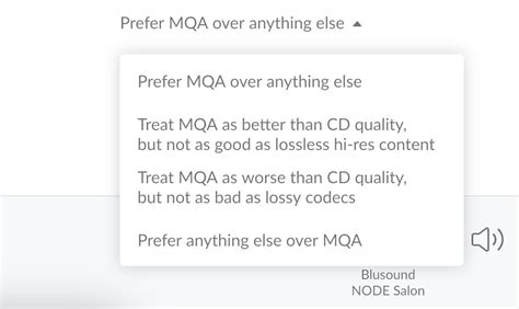 basic questions about roon settings for mqa and output quality roon