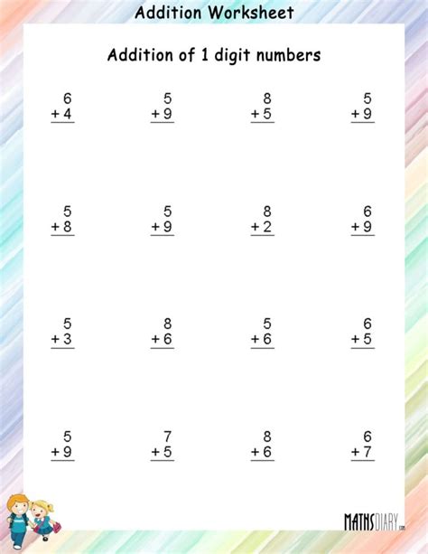 Addition Nursery Math Worksheets