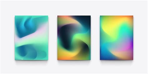 Premium Vector Flow Meshing Backs With Various Bright Colors