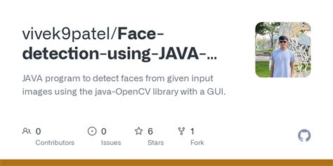 Github Vivek9patelface Detection Using Java With Gui Java Program
