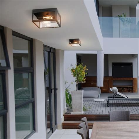 Exterior Soffit Mounted Lights Bel Air Lighting Benkert 9 In 1 Light