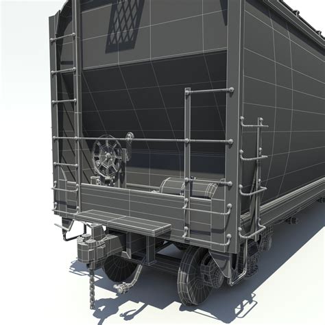 D Railway Hopper Car Rail