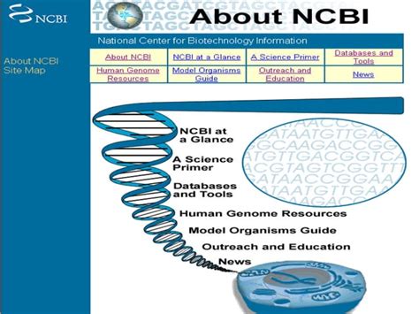 Ncbi Ppt Databases Computer Software And Applications