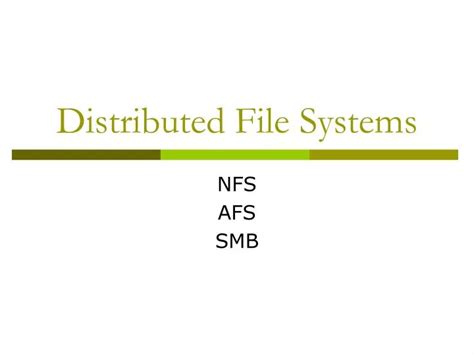 PPT Distributed File Systems PowerPoint Presentation Free Download ID 1982012