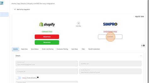 Connect Shopify And Simpro Integration Workflow