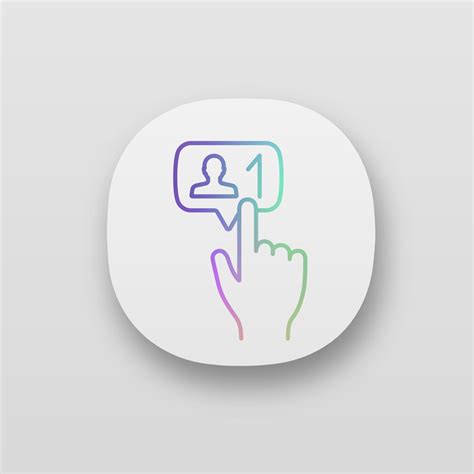 New Follower Button Click App Icon Ui Ux User Interface Web Or Mobile