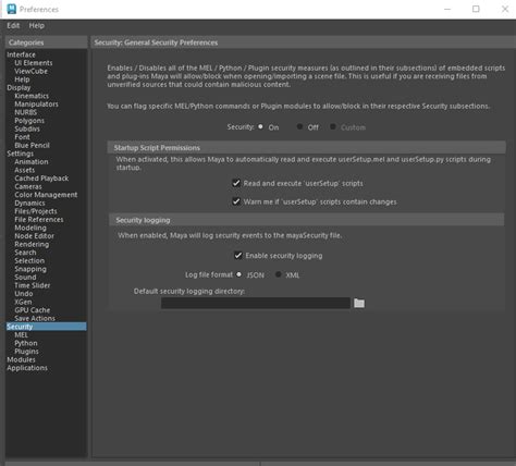 Maya 2023 Security Preferences Selectively Allowing Custom Plugins To Load Autodesk Community