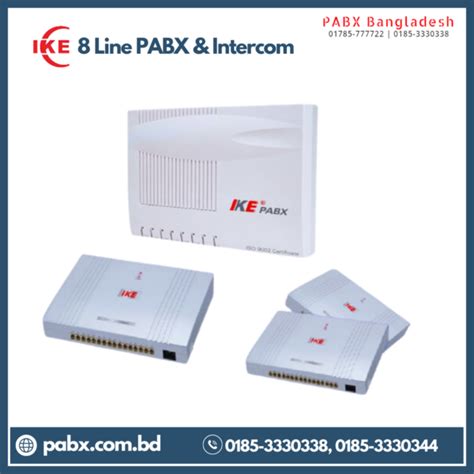 Ike 8 Line Apartment Pabx And Intercom System Best Price In Bd