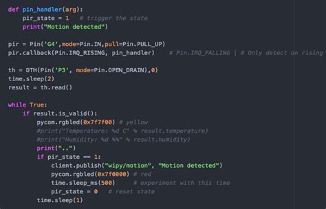 wipy motion and ambient conditions sensor node pycom user forum