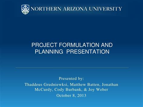 Ppt Project Formulation And Planning Presentation Powerpoint
