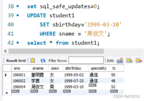 MYSQL 表数据操作 将student表中所有学生的总学分加 空值也参加运算 CSDN博客