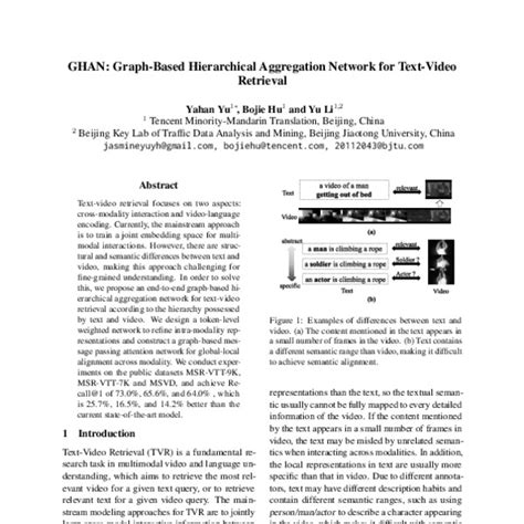 Ghan Graph Based Hierarchical Aggregation Network For Text Video Retrieval Acl Anthology