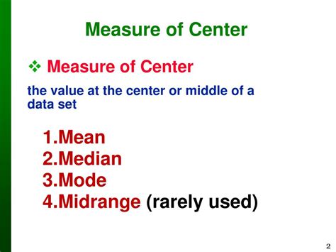PPT Measures Of Center PowerPoint Presentation Free Download ID 6535903