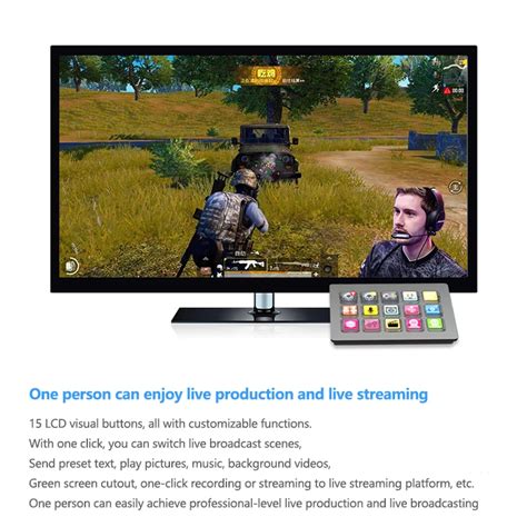 visual keyboard lcd display keys programmable shortcut keyboard macro keys programmable