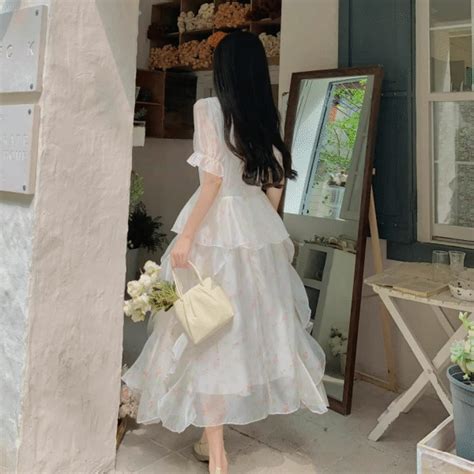 레드베리 여름 빅사이즈 데이트룩 여름 쉬폰 롱원피스 롱스커트 데일리 프릴 러플 캉캉원피스 쉬폰원피스 러블리 셀프웨딩 브라이덜샤워 데이트룩 하체비만 커버 통통이 2xl