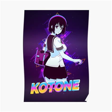Kotone Shirakawa Overflow Poster For Sale By Waifufury Redbubble