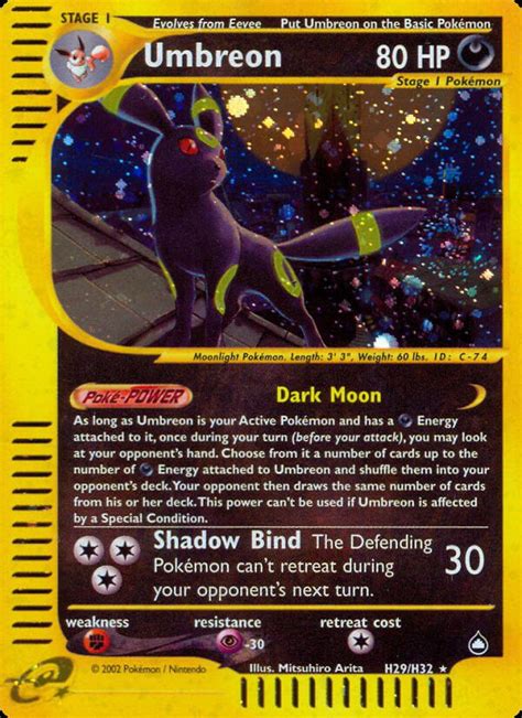 Pokemon Shiny Umbreon Card